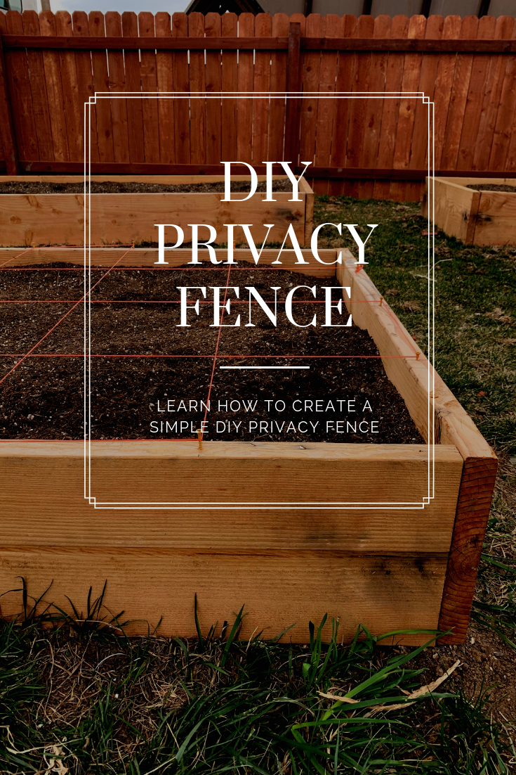 Simple DIY Privacy Fence