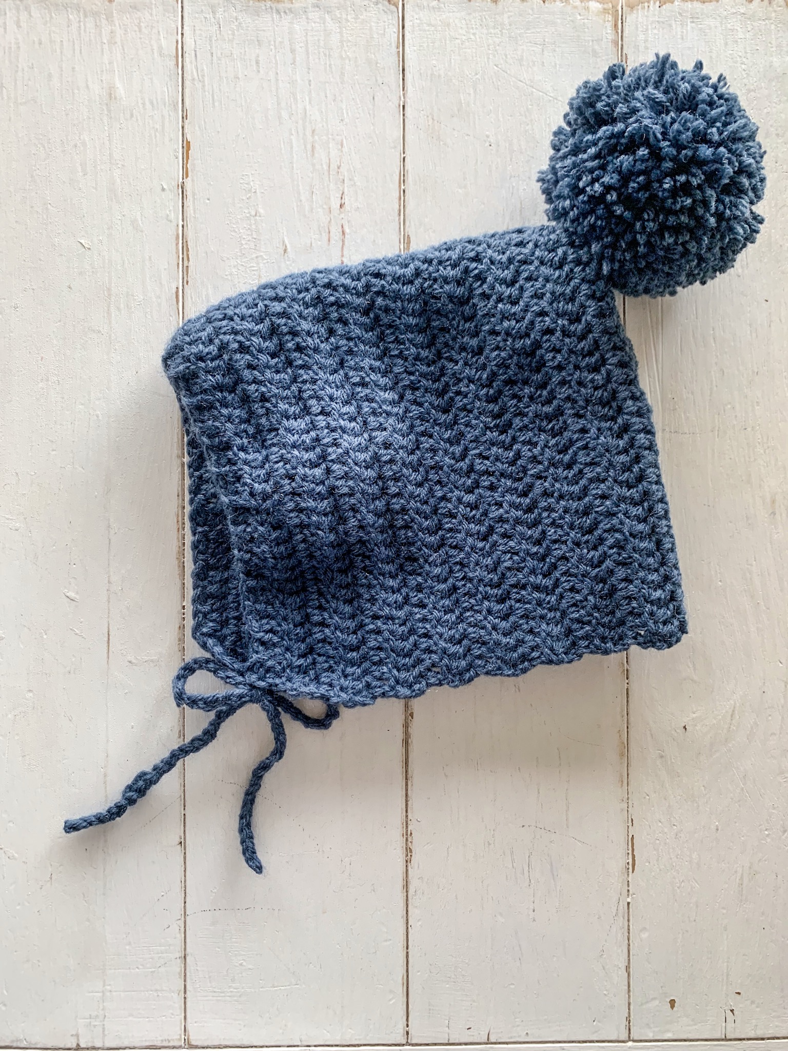 Simple Crochet Bonnet For Beginners - She's Rooted Home